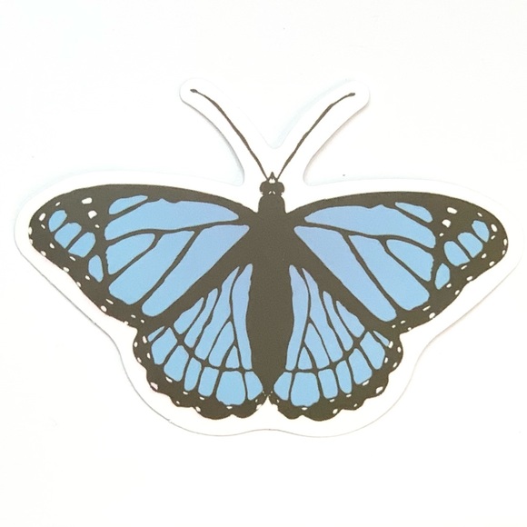 Accessories | Blue Butterfly Vinyl Sticker | Poshmark